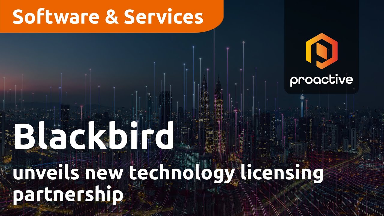Blackbird unveils new technology licensing partnership - YouTube