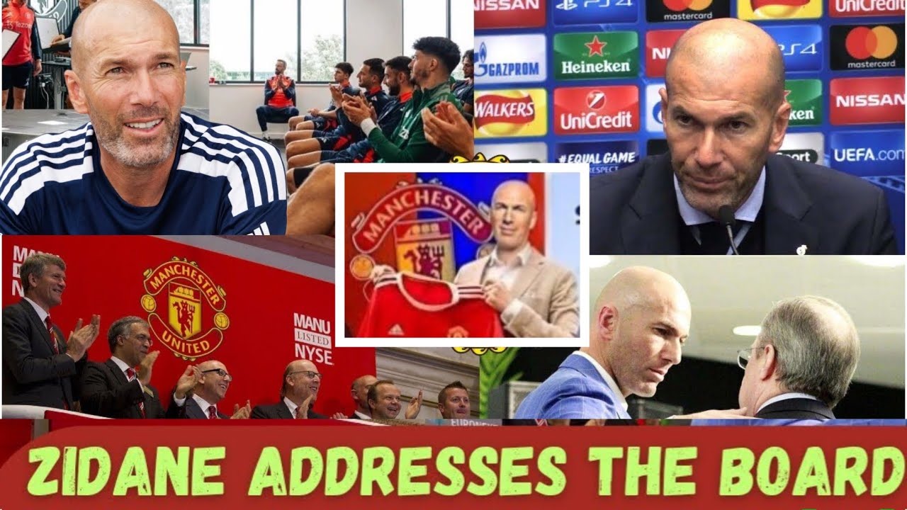 🚨GLORY DAYS LOADING...!!⚽ZINEDINE ZIDANE TAKES OVER MANCHESTER UNITED ...