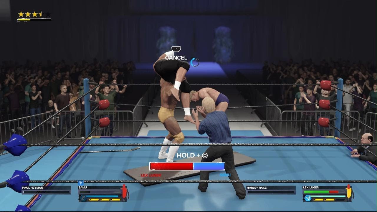 Lex Luger vs. SST Samu w/Paul Heyman - WCW 1990 - YouTube