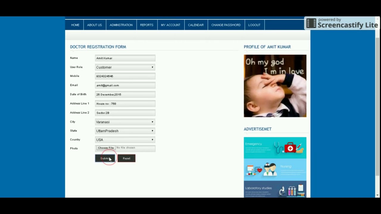 PHP And MySQL Project On Doctor Appointment System - YouTube