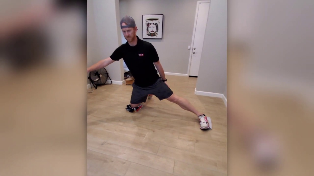 Three-way Hamstring Slide Stretch - YouTube