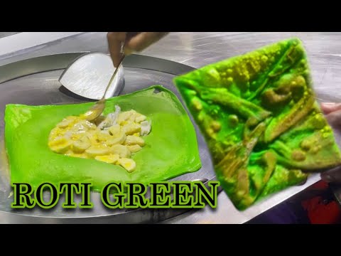 ROTI GREEN COLOR | Ingredients has Banana Corn Butter - YouTube