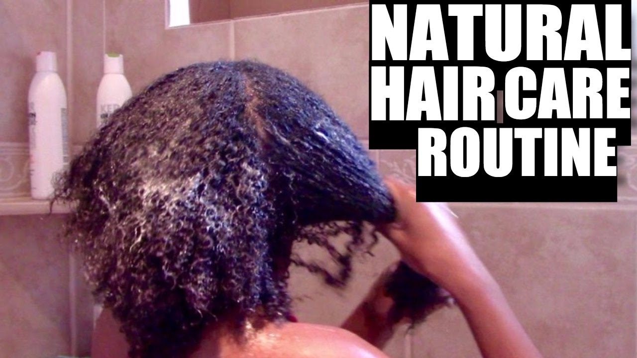 Natural Hair Care Routine - YouTube