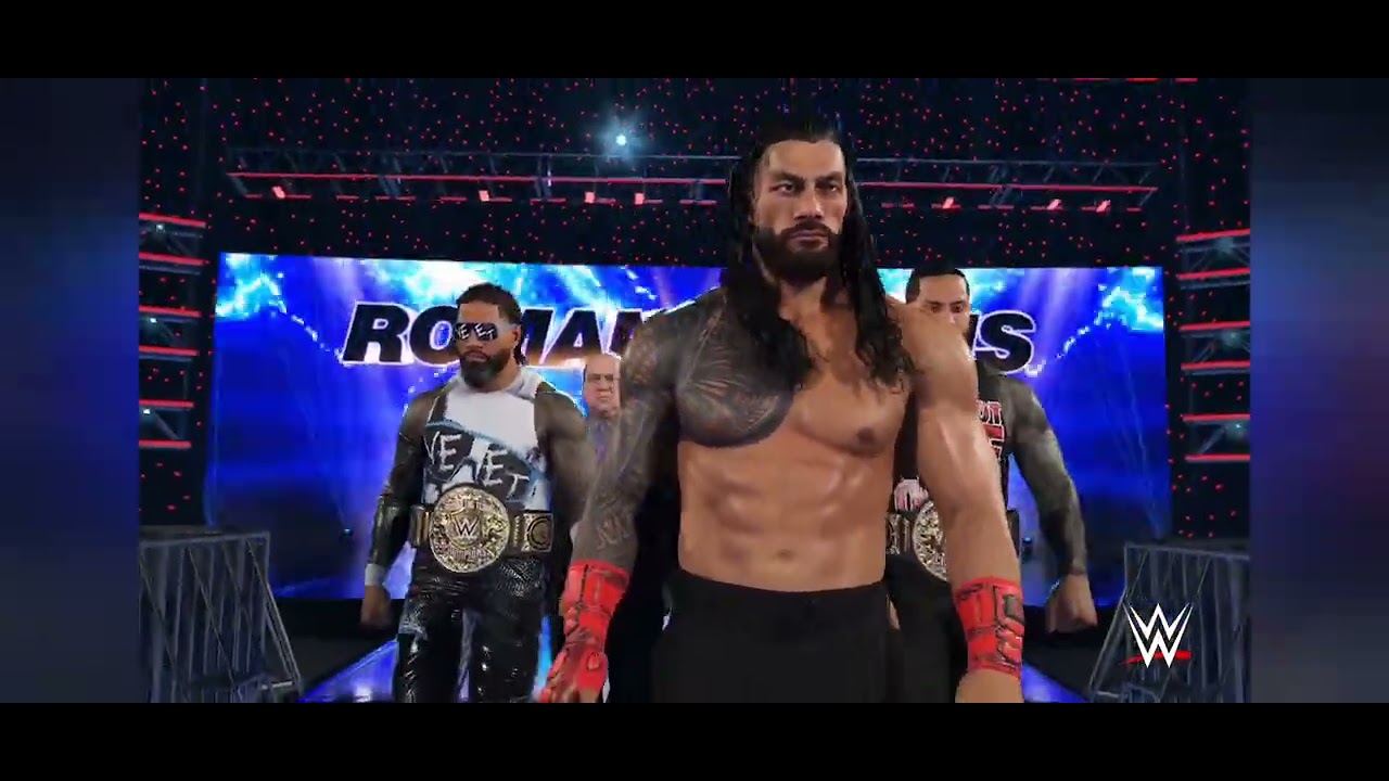 WWE 2K25 Fraxiom vs The OG Bloodline for the WWE World Tag Team ...