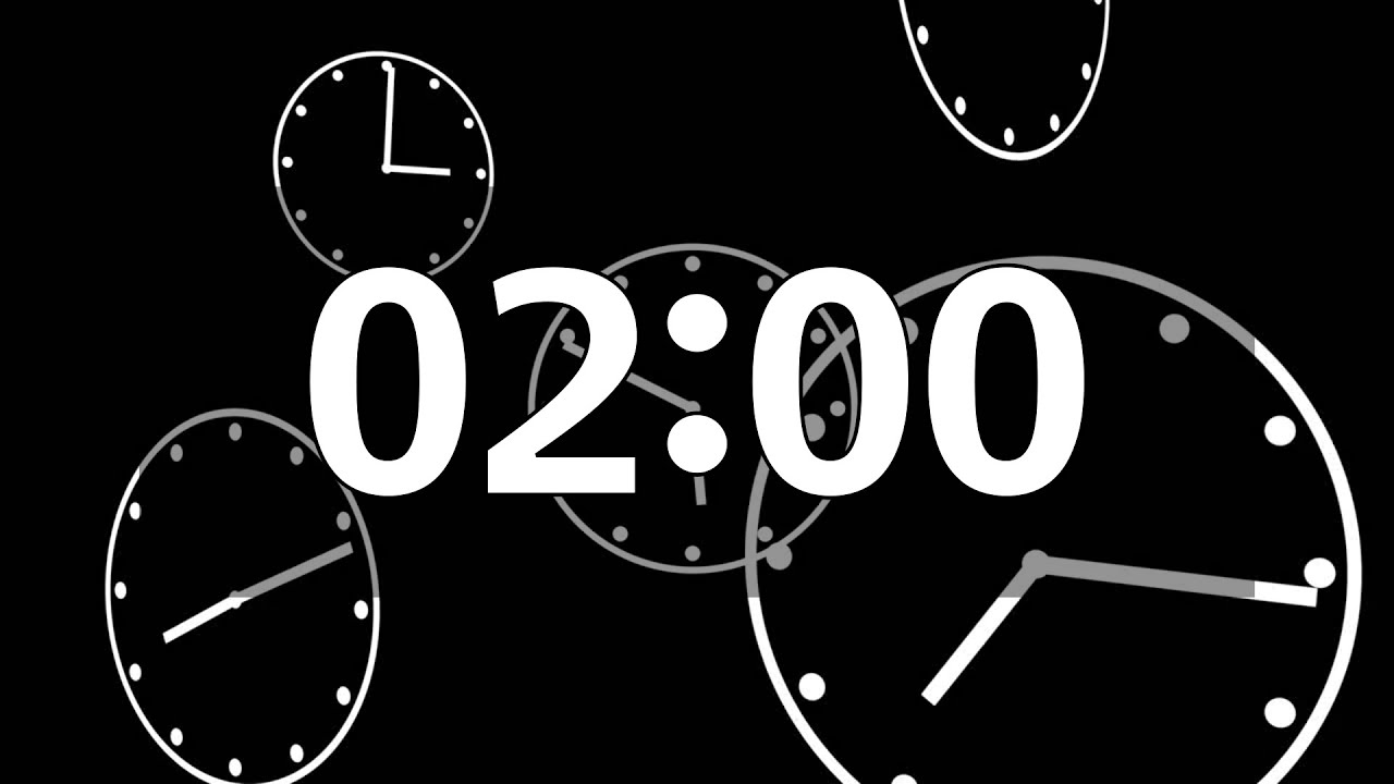 2 Minute Timer - Countdown Alarm Beep at the end - YouTube