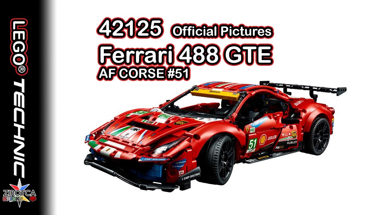LEGO Technic 42125 Ferrari 488 GTE AF CORSE #51 Official Pictures ...