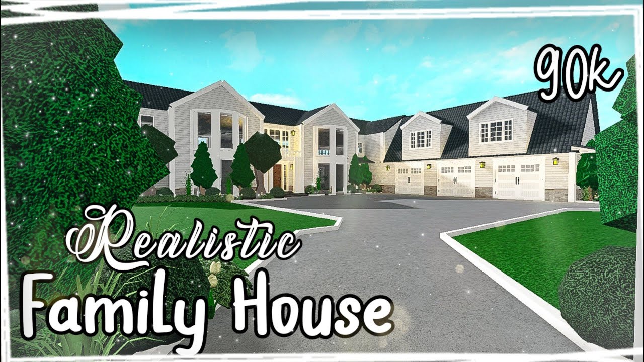 Bloxburg - Realistic Family House Speedbuild 90k *(Exterior)*| Angxliic ...