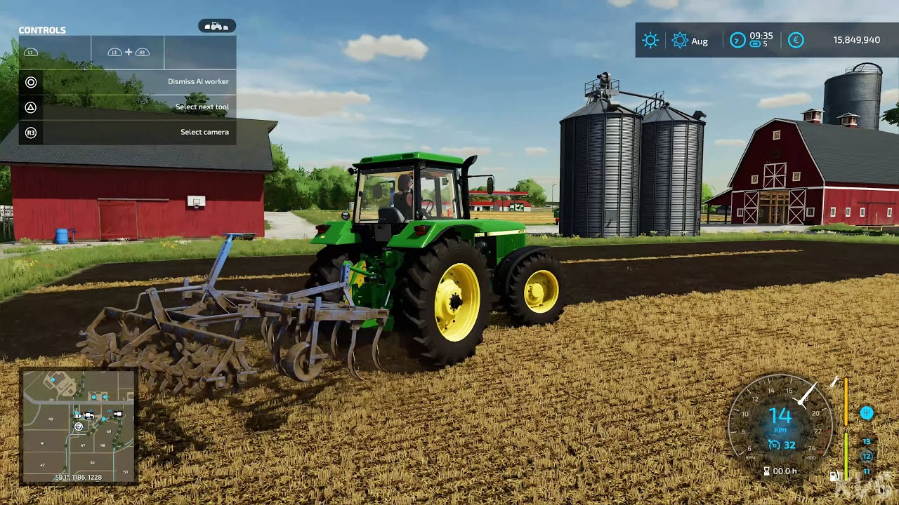 Farming Simulator 22 - Field Cultivator - Open World Free Roam Gameplay ...