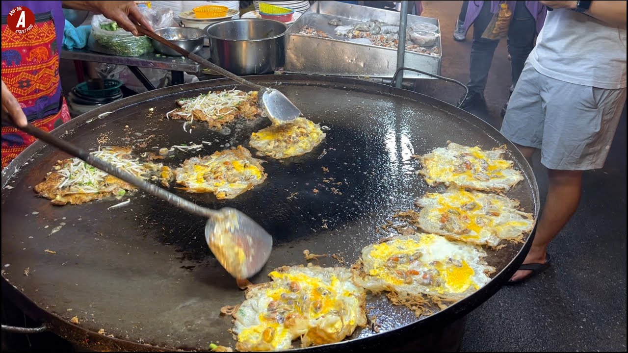 Thailand Street Food | Bangkok | Talad plu | หอยทอดตลาดพลู - YouTube