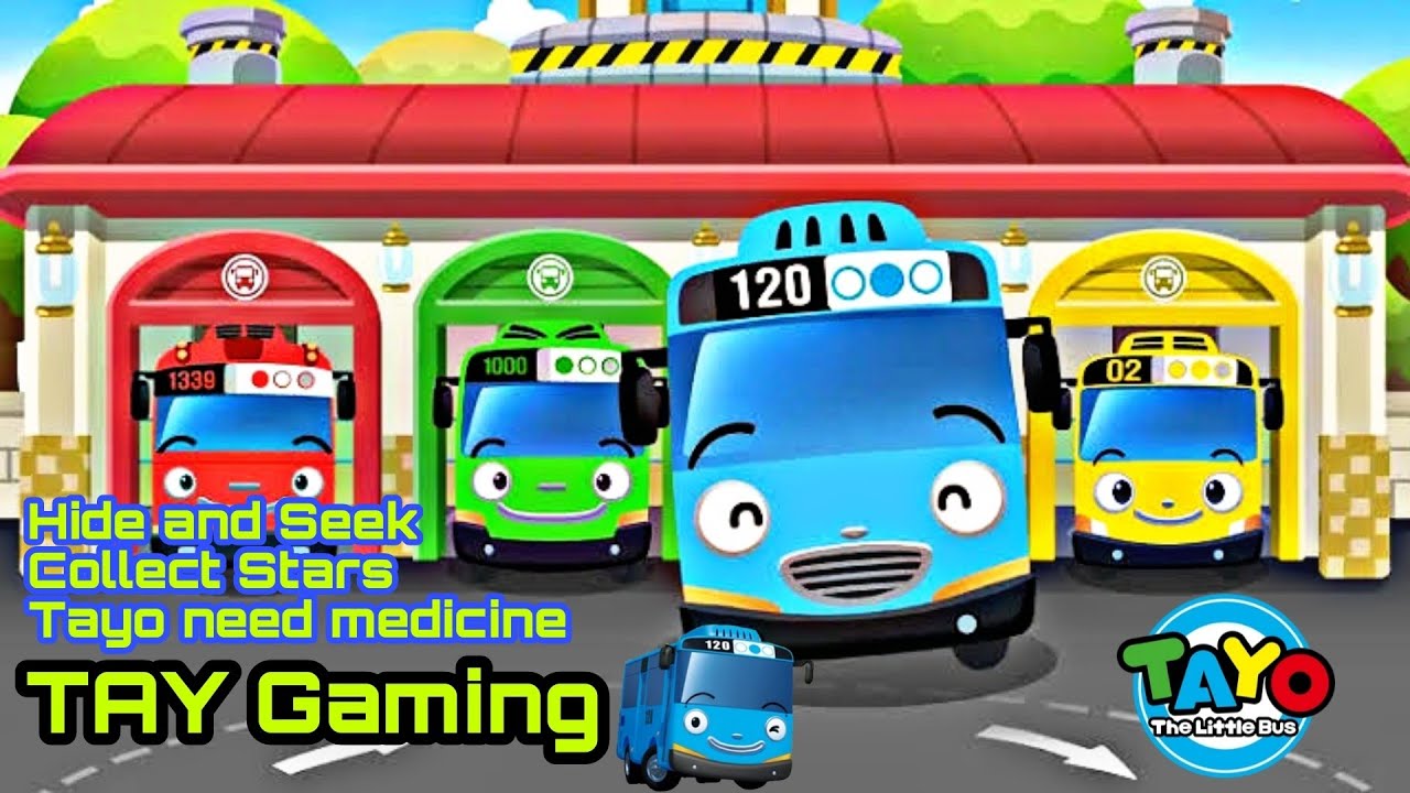 Tayo Hide and Seek, Tayo Search Stars, Tayo Sick need medicine #tayo # ...