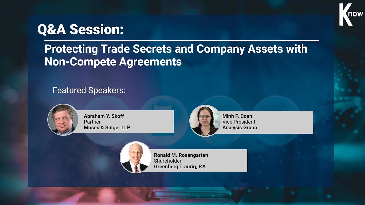 Q&A Session: Protecting Trade Secrets CLE Webcast - YouTube