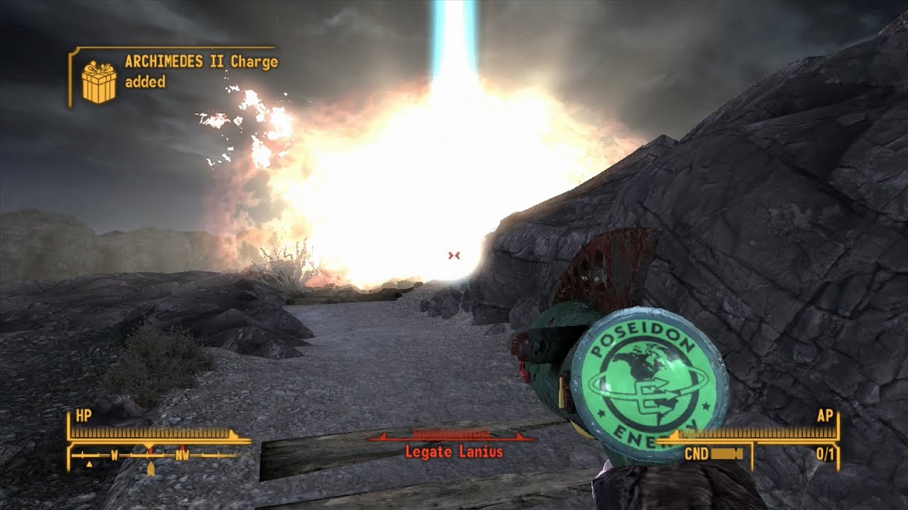 Fallout: New Vegas - Euclid's C-Finder Blast On Legate Lanius - YouTube