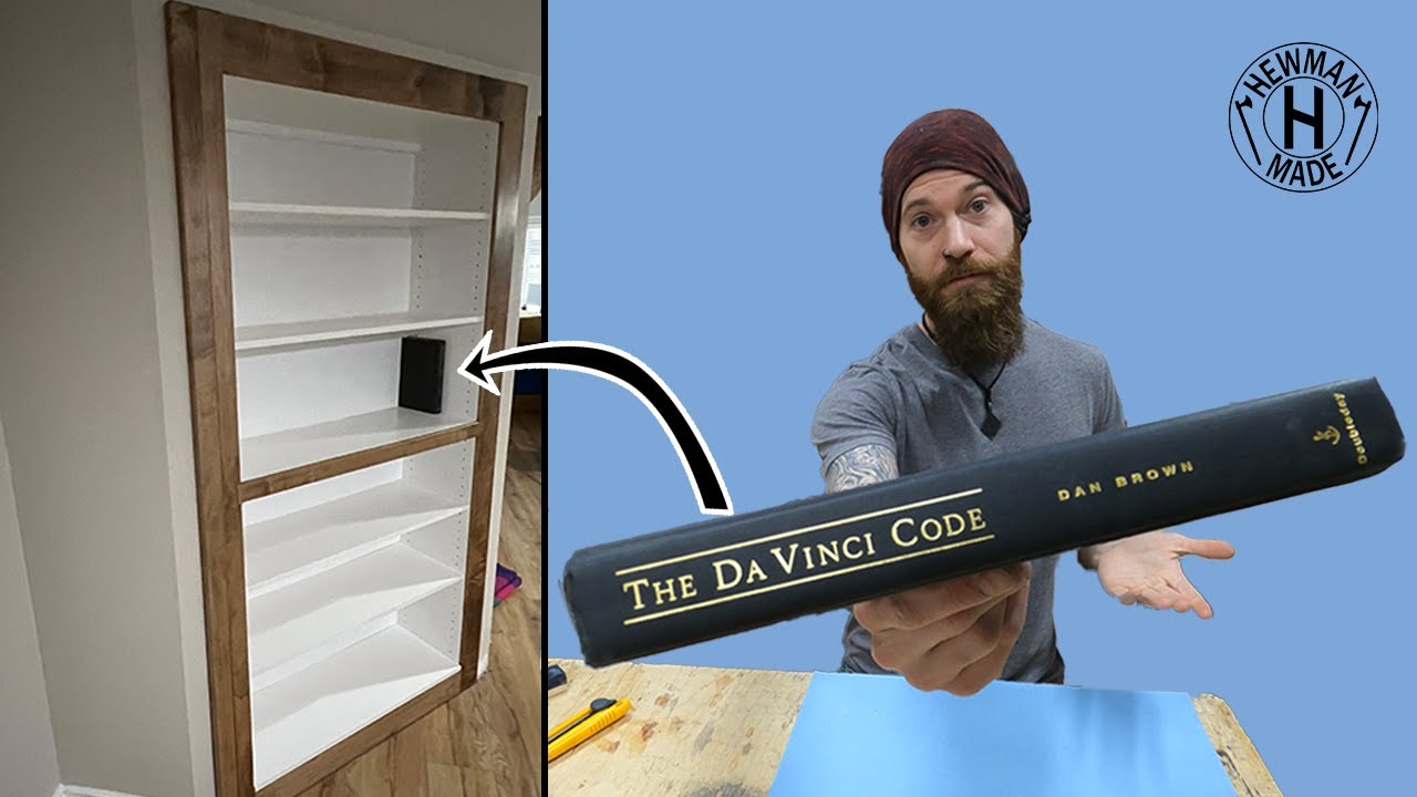 Secret Book and Install || Secret Hidden Bookcase Part 4 - YouTube