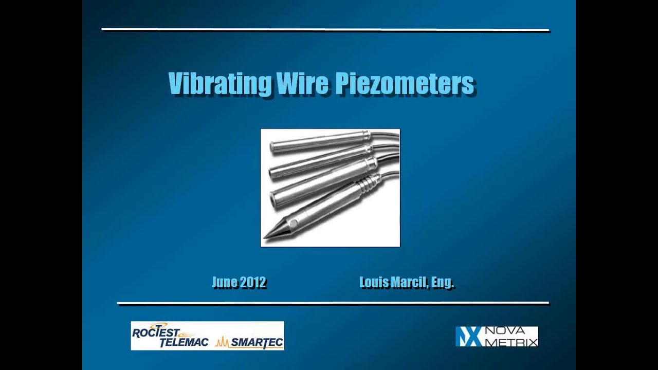 Roctest Webinar – Vibrating Wire Piezometers - YouTube