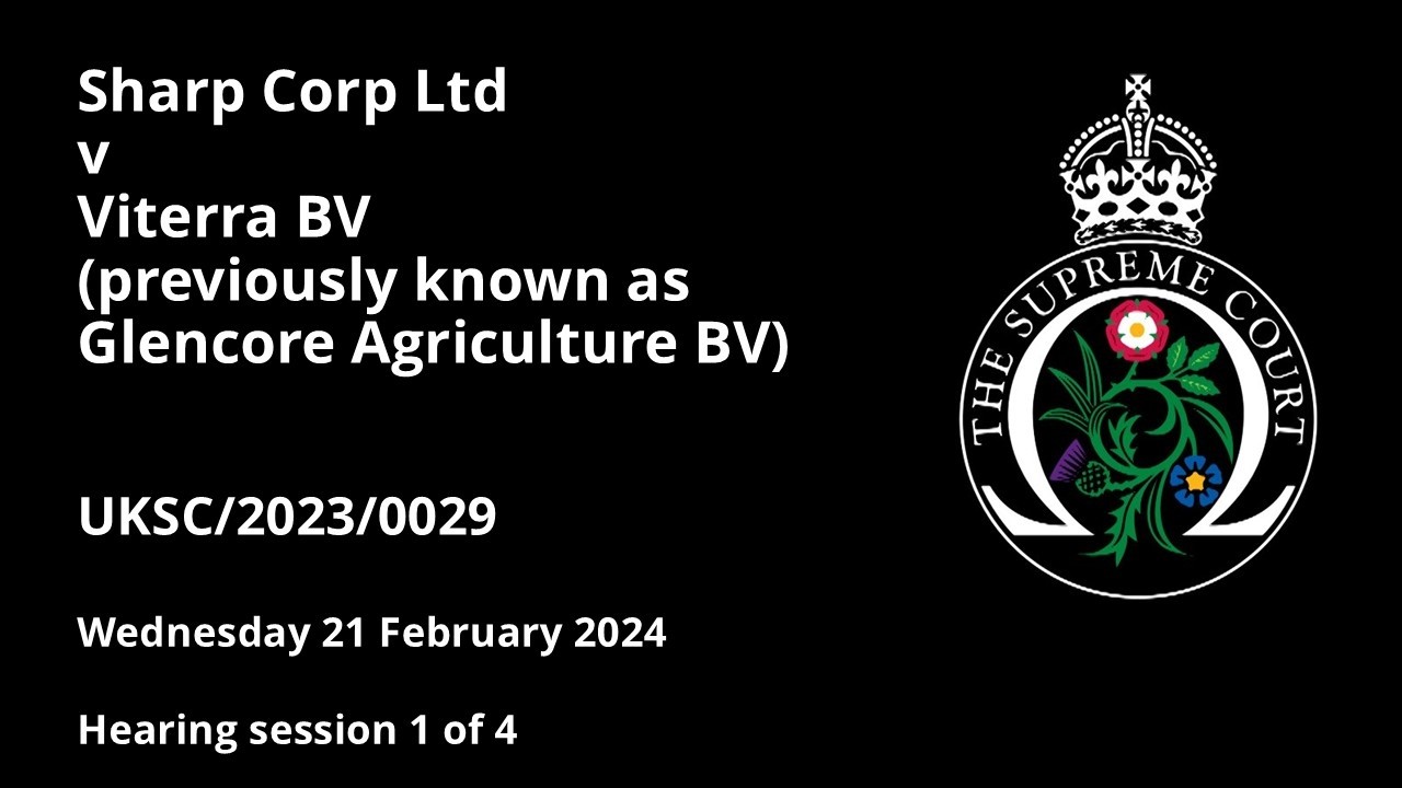 Sharp Corp Ltd v Viterra BV (previously known as Glencore Agriculture ...