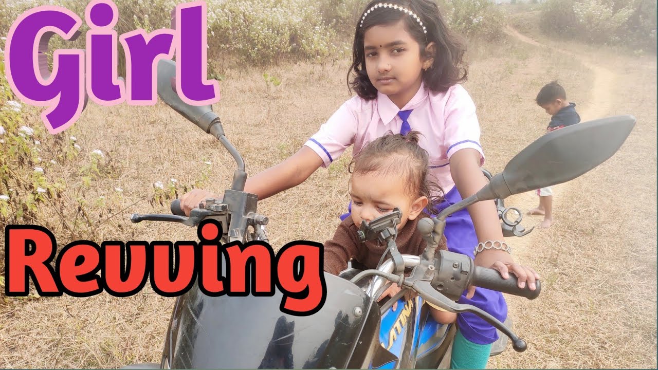 Girls Revving Bajaj Platina//Hard Revving - YouTube