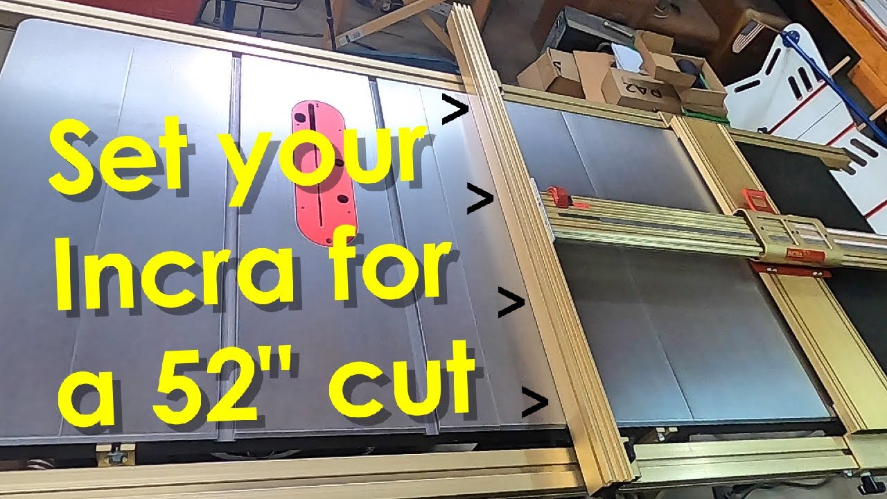 How to get a 52" cut from your Incra fence system - YouTube