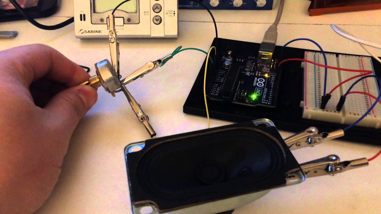 Arduino Uno - speaker and potentiometer. - YouTube
