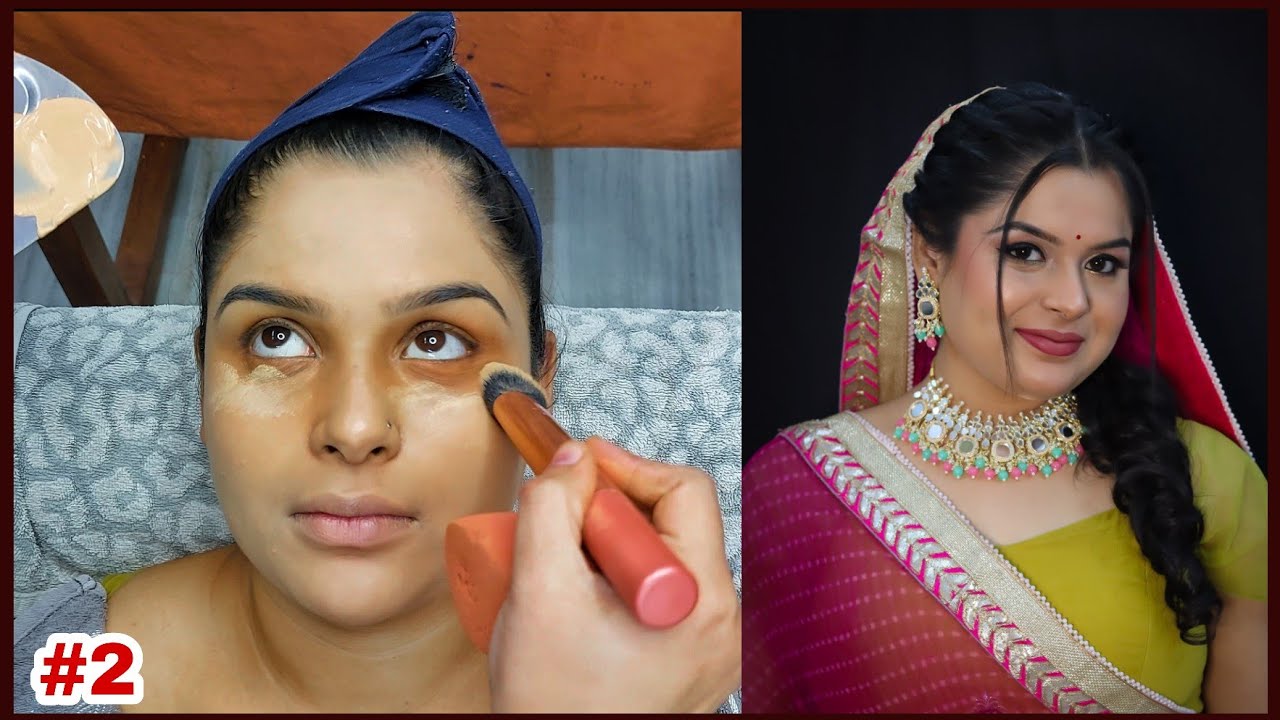 Mehndi Look For Bride | Makeup Tutorial For Beginners | Mehndi Makeup ...