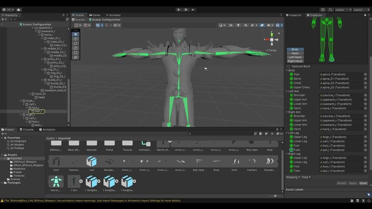 How to properly set Humanoid animations in Unity - YouTube