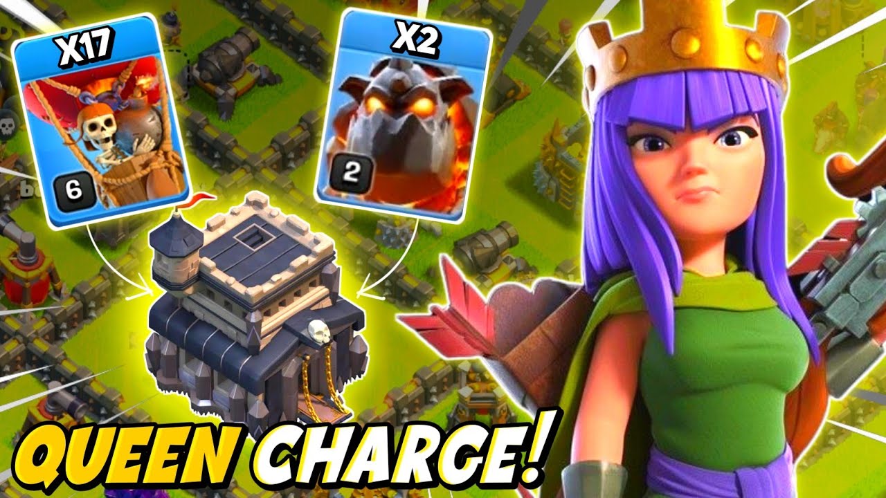 TH9 Queen Charge LavaLoon Attack Strategy 2022 | LavaLoon Attack TH9 ...