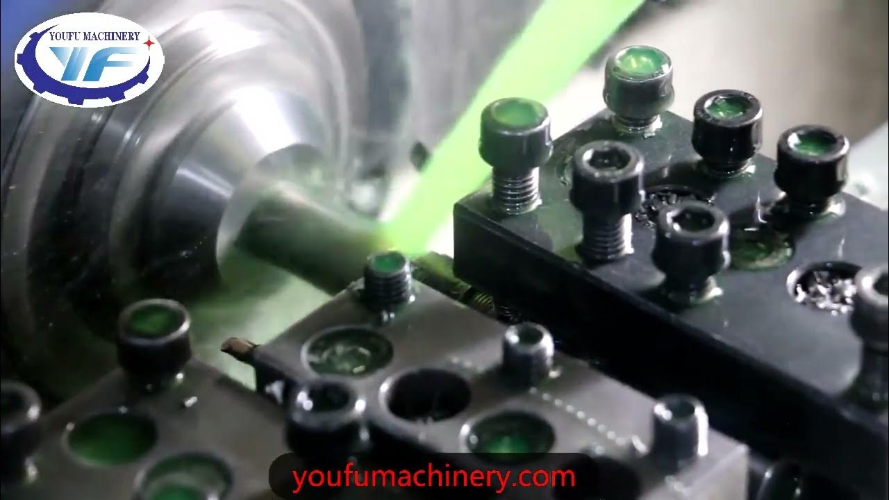 Inner threaded screw cap processing - YouTube