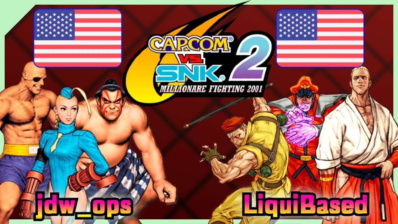 Capcom Vs. SNK 2 || jdw_ops 🇺🇸 VS 🇺🇸 LiquiBased || FLYCAST FIGHTCADE 2 ...