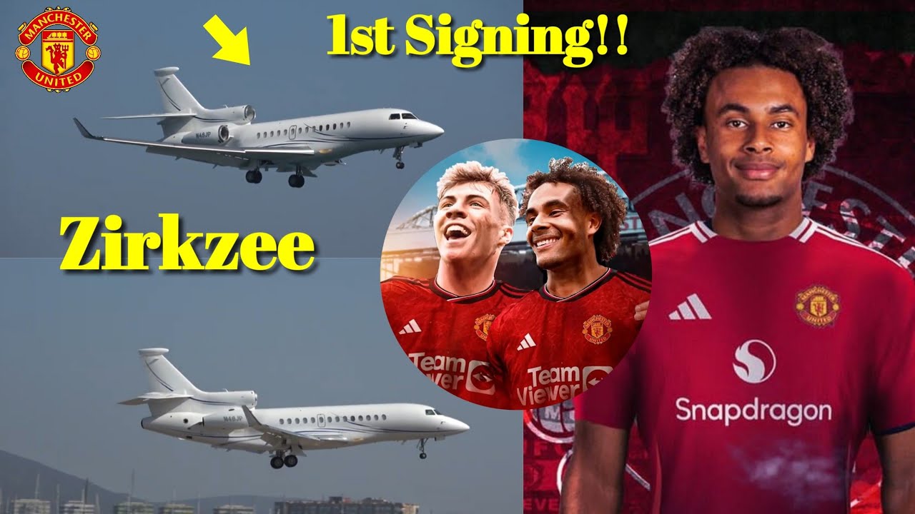 1st Summer Signing! ️🔴 Zirkzee Jets Into Manchester ️ £34M Clause + Add ...