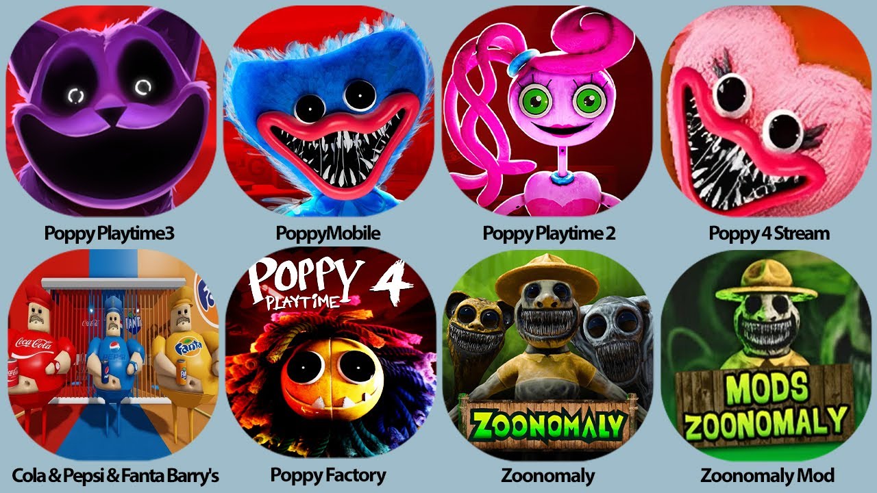 Poppy Playtime Chapter 3, Cola vs Pepsi vs Fanta Barry's, Poppy Mobile ...
