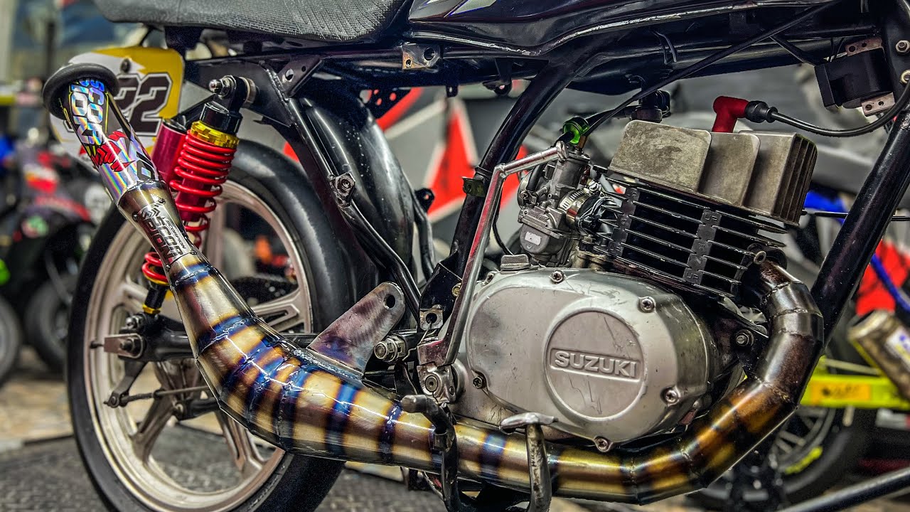 Escape Racing para mi Suzuki AX100 Modificada - YouTube