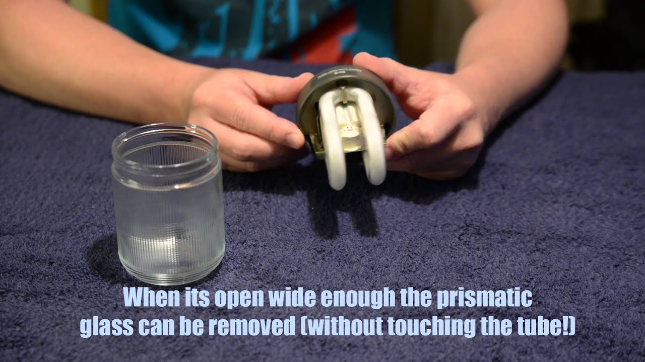 Opening and closing a Philips SL* lamp (first generation) - YouTube