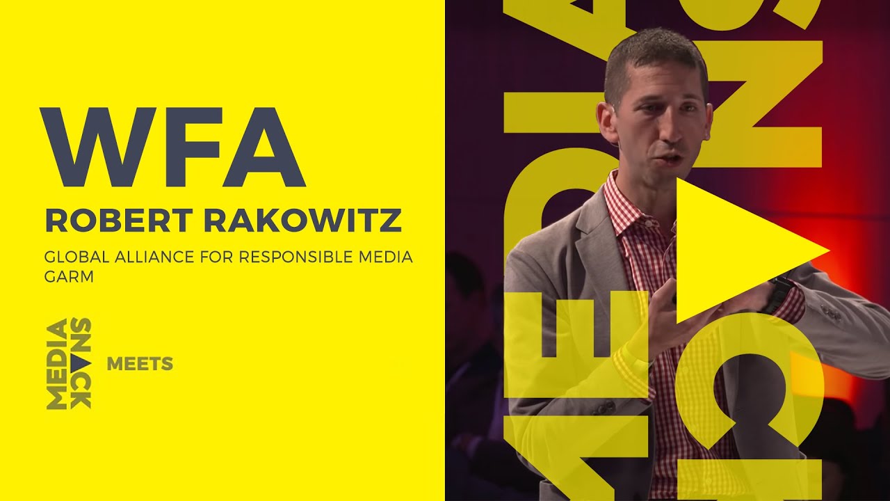 Robert Rakowitz, Global Alliance for Responsible Media (GARM) lead, WFA ...