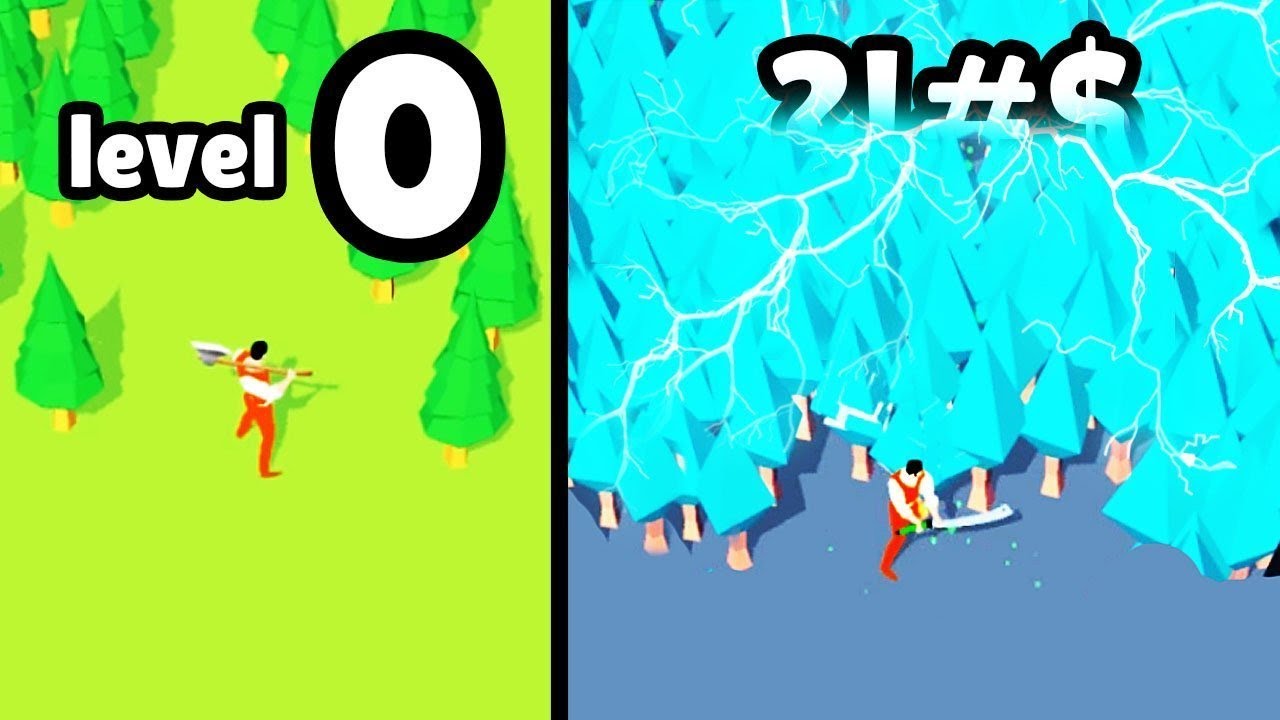 Idle Lumberjack - MAX LEVEL UNLOCKED! - YouTube