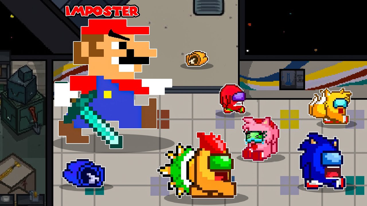 Among Us, but Super Mario is Impostor?! | Game Animation - YouTube