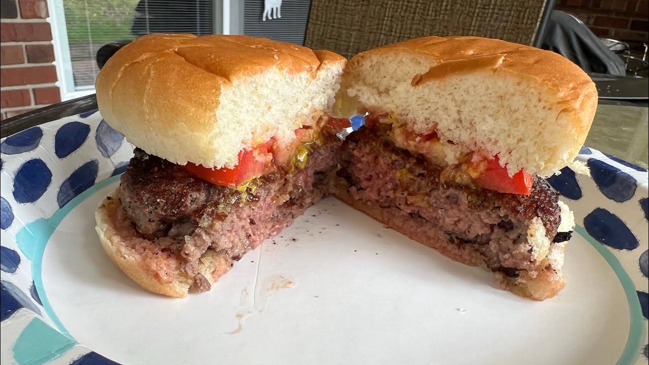 Delicious Griddled Angus Burgers!! - YouTube