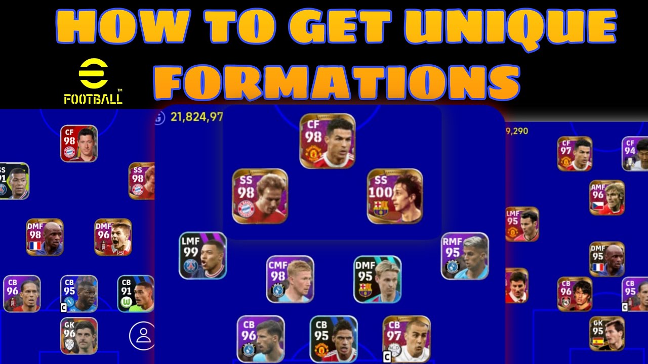TRICK TO GET UNIQUE FORMATIONS | eFootball Pes 2021 - YouTube