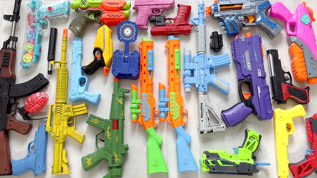 Sniper Rifles and AK47 Guns, Cowboy Pistol Nerf Gun M416 Machine Gun ...