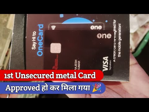 One Card 1st Unsecured metal Credit card Delivery हो गया 🎉🔥 | One Card ...