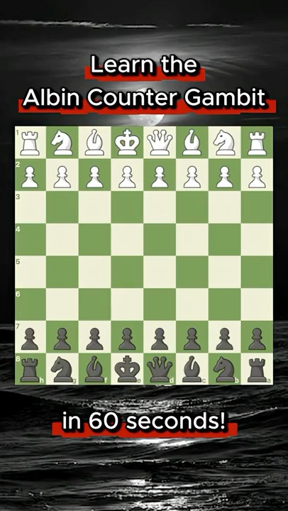 Crush the Queen’s Gambit with the Albin Counter-Gambit ♟️🔥#chess # ...