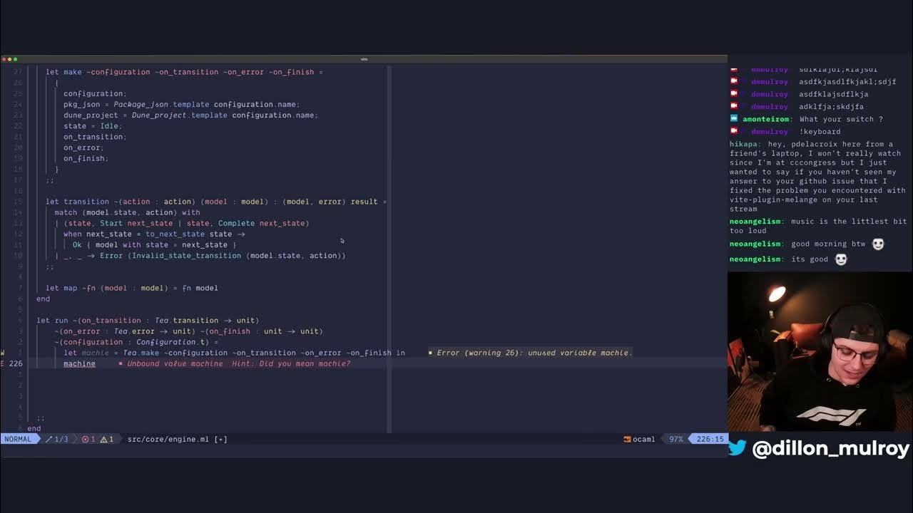 OCaml & Coffee 🐫☕️ We're building a CLI with React & OCaml ⚛️ 12/27/23 - YouTube
