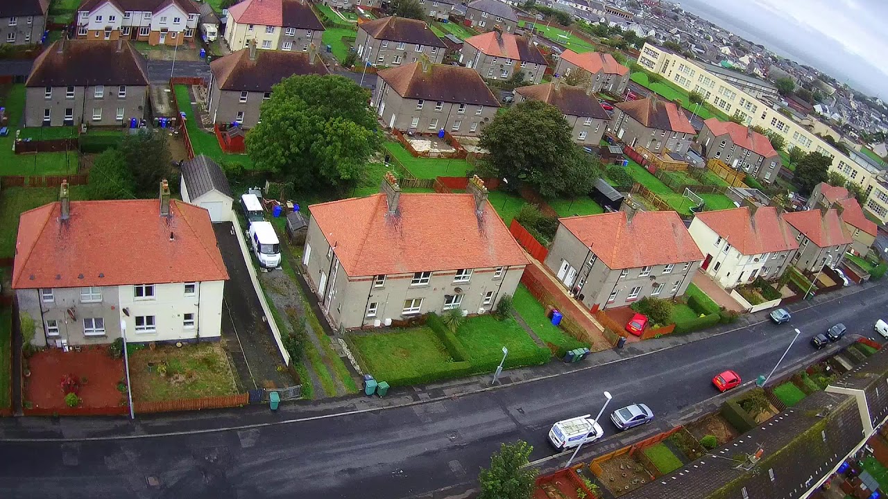 Girvan when the drone got lost - YouTube