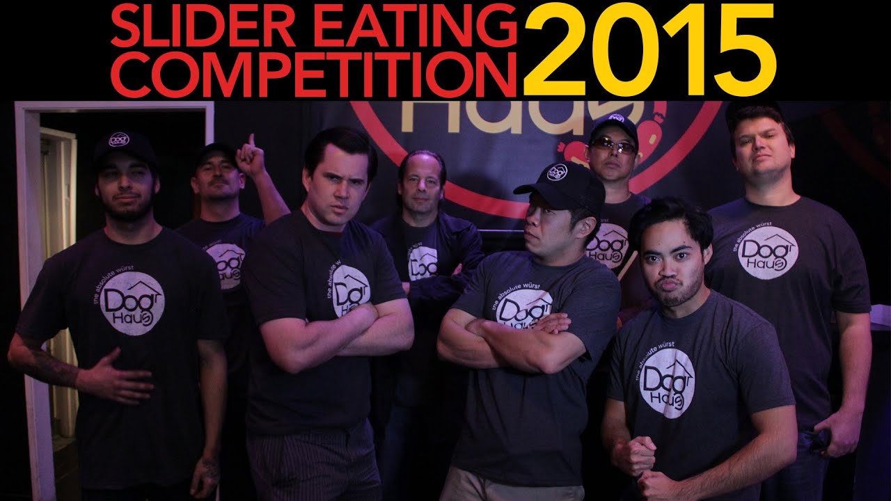 2nd Annual Slider Eating Competition | Dog Haus - YouTube