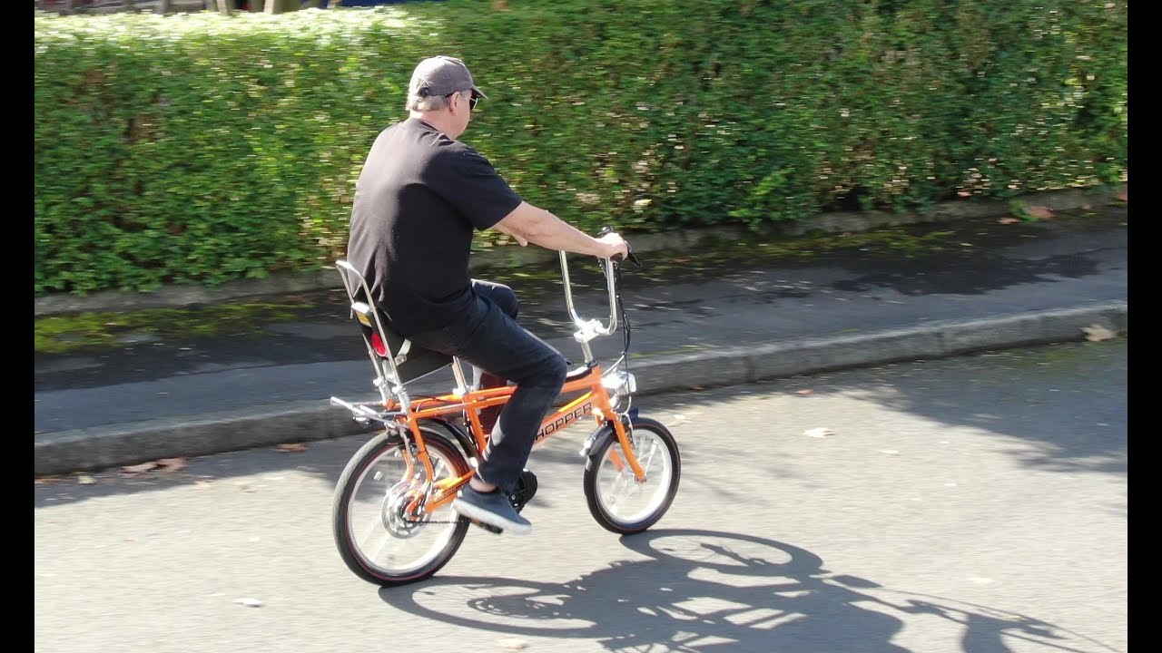 Electric orange Raleigh Chopper - YouTube