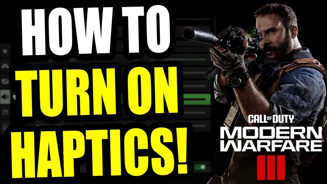 How to TURN ON Haptic Feedback on MW3 (For Beginners!) MW3 Turn On ...