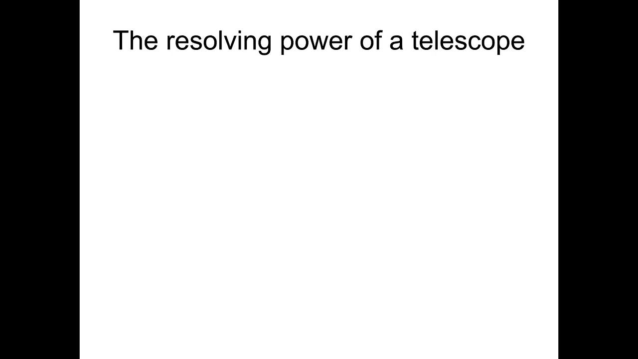 Astrophysics- Telescopes - Lesson 2 - Reflecting Telescopes and ...
