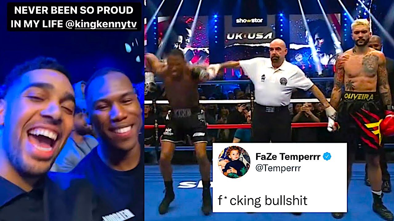 INFLUENCERS REACT TO KING KENNY VS FAZE TEMPER | FAZE TEMPERRR ROBBED ...