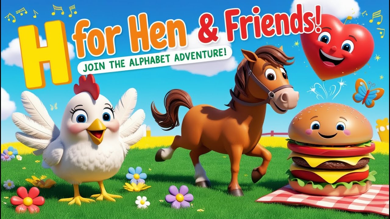 H for Hen: Discover the Alphabet with Fun! | Learn With Fun part H ...