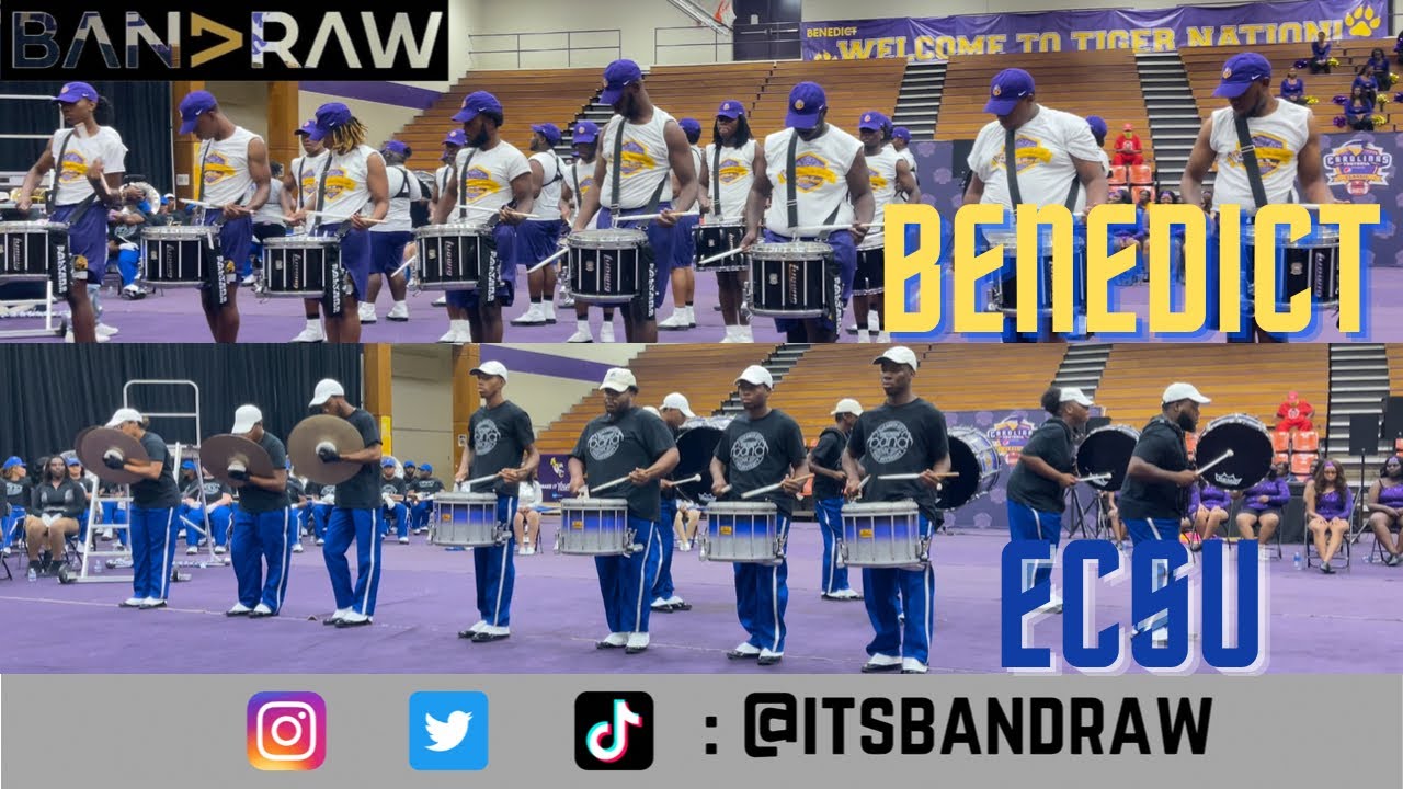Band Raw || Ecsu POISON Drumline vs Benedict College LOD 2022 - YouTube
