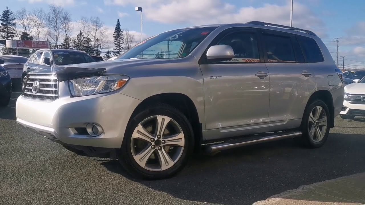 2008 Toyota Highlander Sport V6 AWD Silver P4203A - YouTube