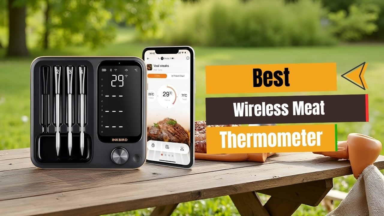 Best Wireless Meat Thermometer with Bluetooth and WiFi - YouTube